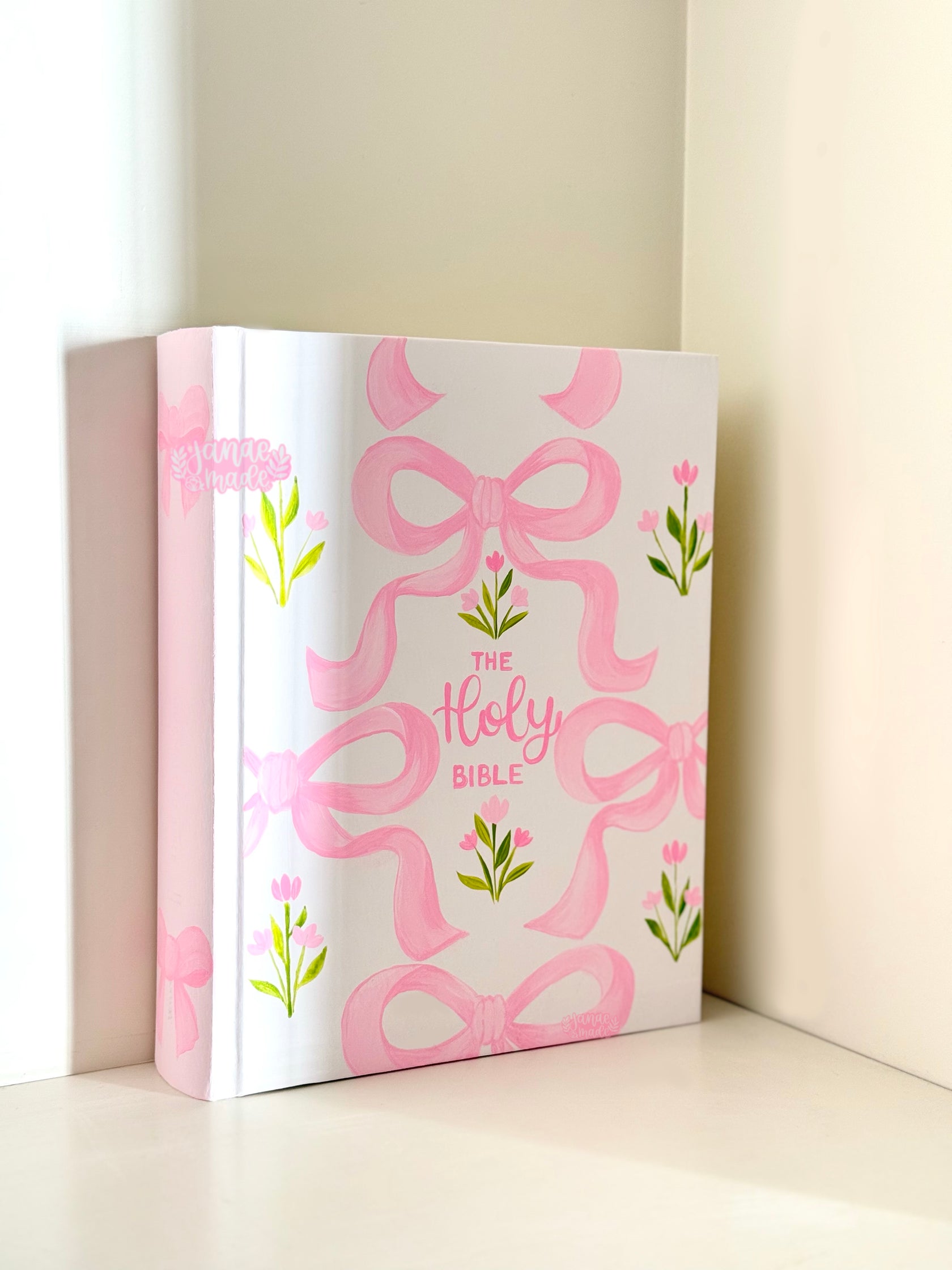 Tulips and Bows Customizable Bible | PRE-ORDER – Janae Made